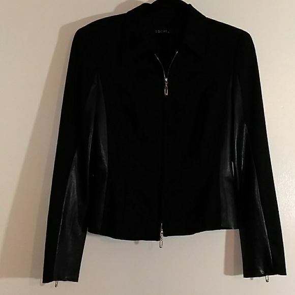Escada | Jackets & Coats | Escada Black Sport Blazer Size 36 New Wool ...